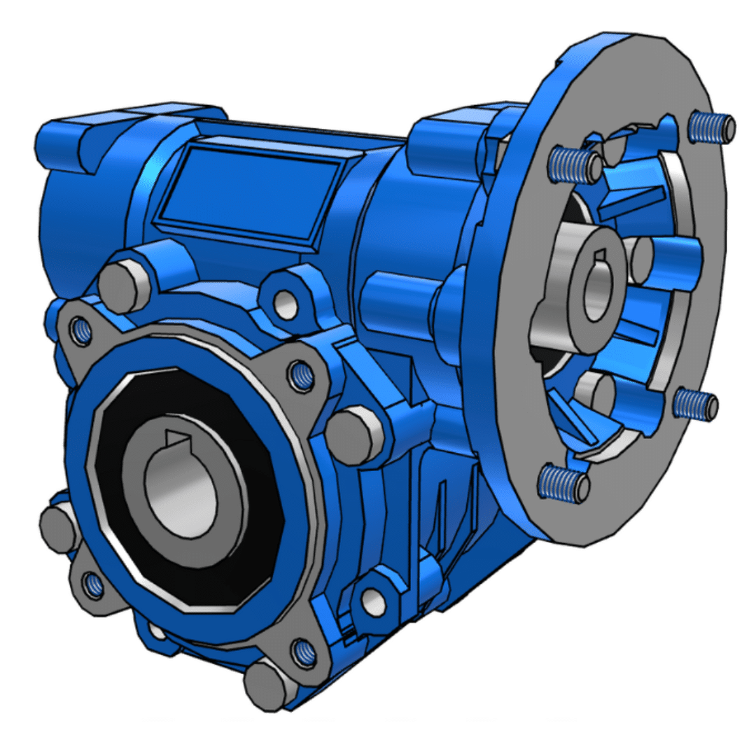 Spaggiari SW040 100:1 Worm Gearbox – 20mm Bore